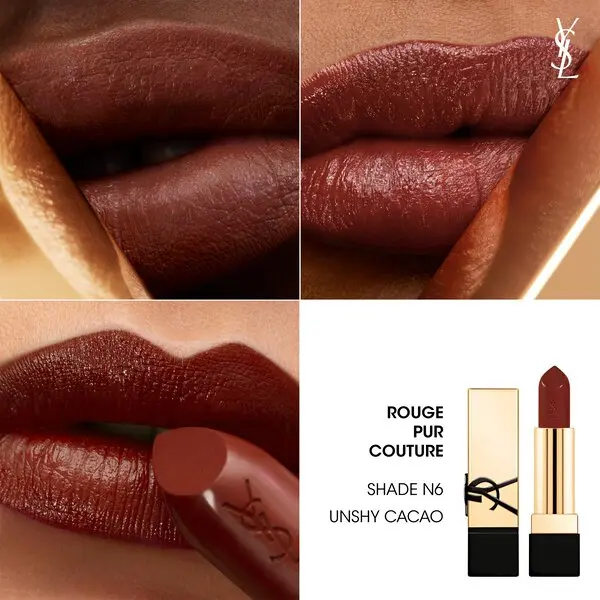 Ysl Beauty Rouge Pur Couture Satin Lipstick With Ceramides - N6